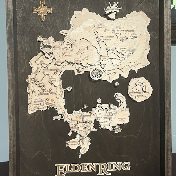 Topographic Map of Elden Ring - Etsy Australia