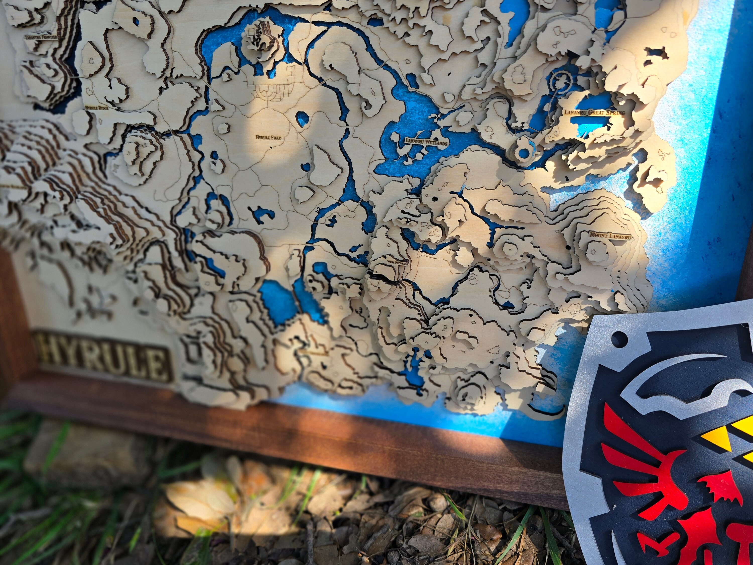 Topographic Map of Hyrule - Etsy