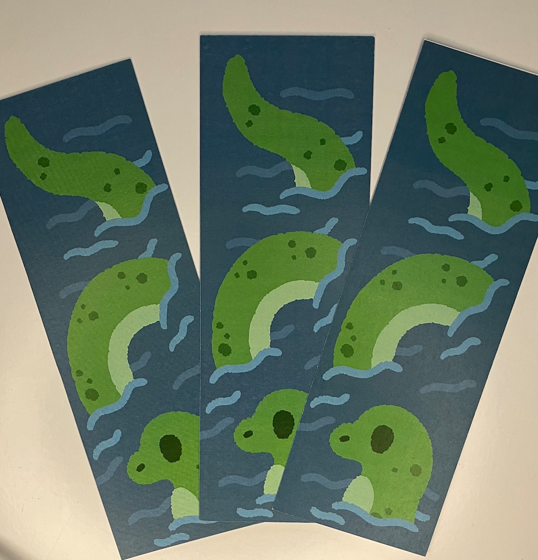 Loch Ness Monster Bookmark Nessie Cryptid - Etsy