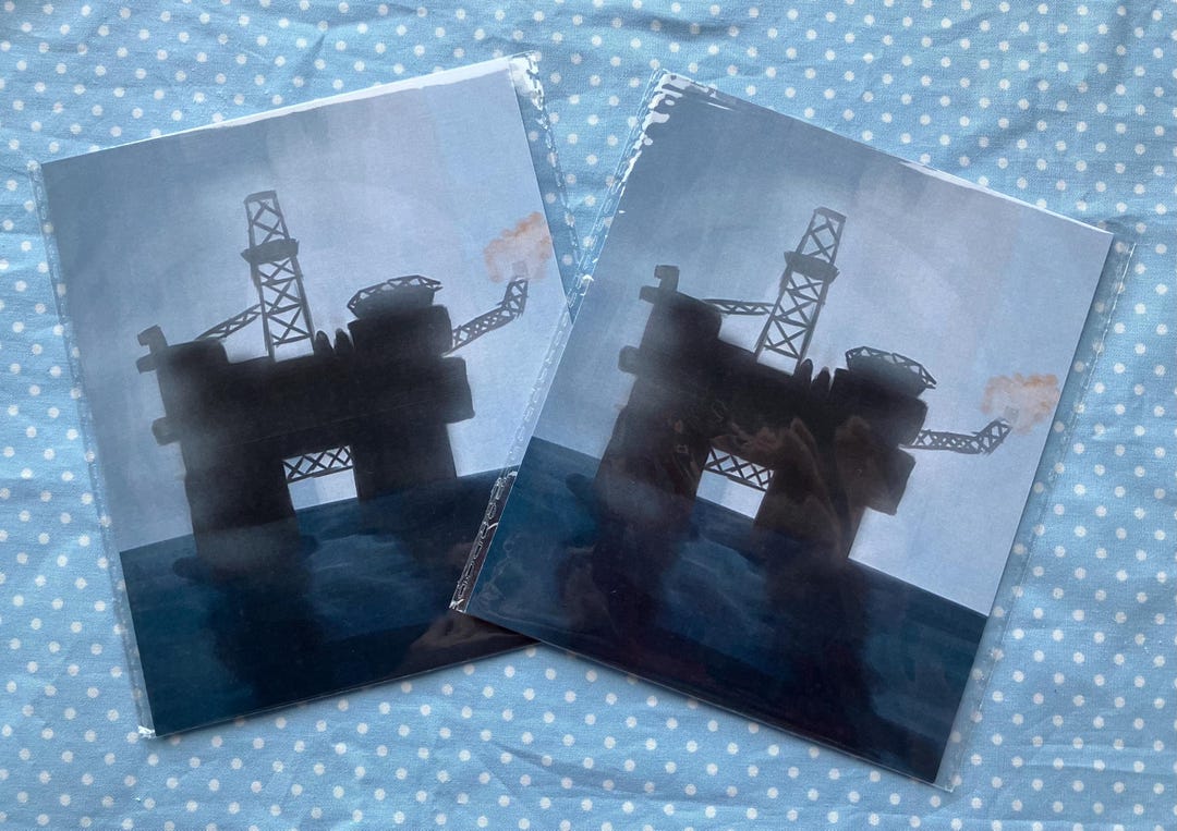 North Sea Oil Rig Print Still Wakes the Deep Art - Etsy