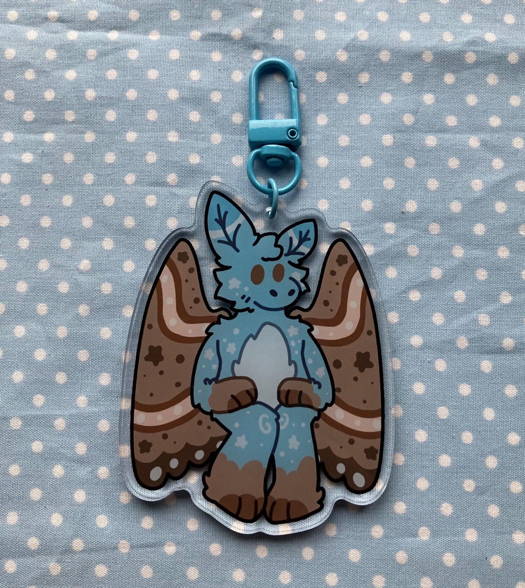 Fursona Keychain 3 Inch Moth Furry Original Character - Etsy