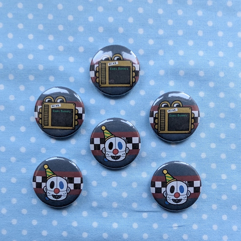 FNAF Sister Location Fan Merch Badges (25mm) - Etsy