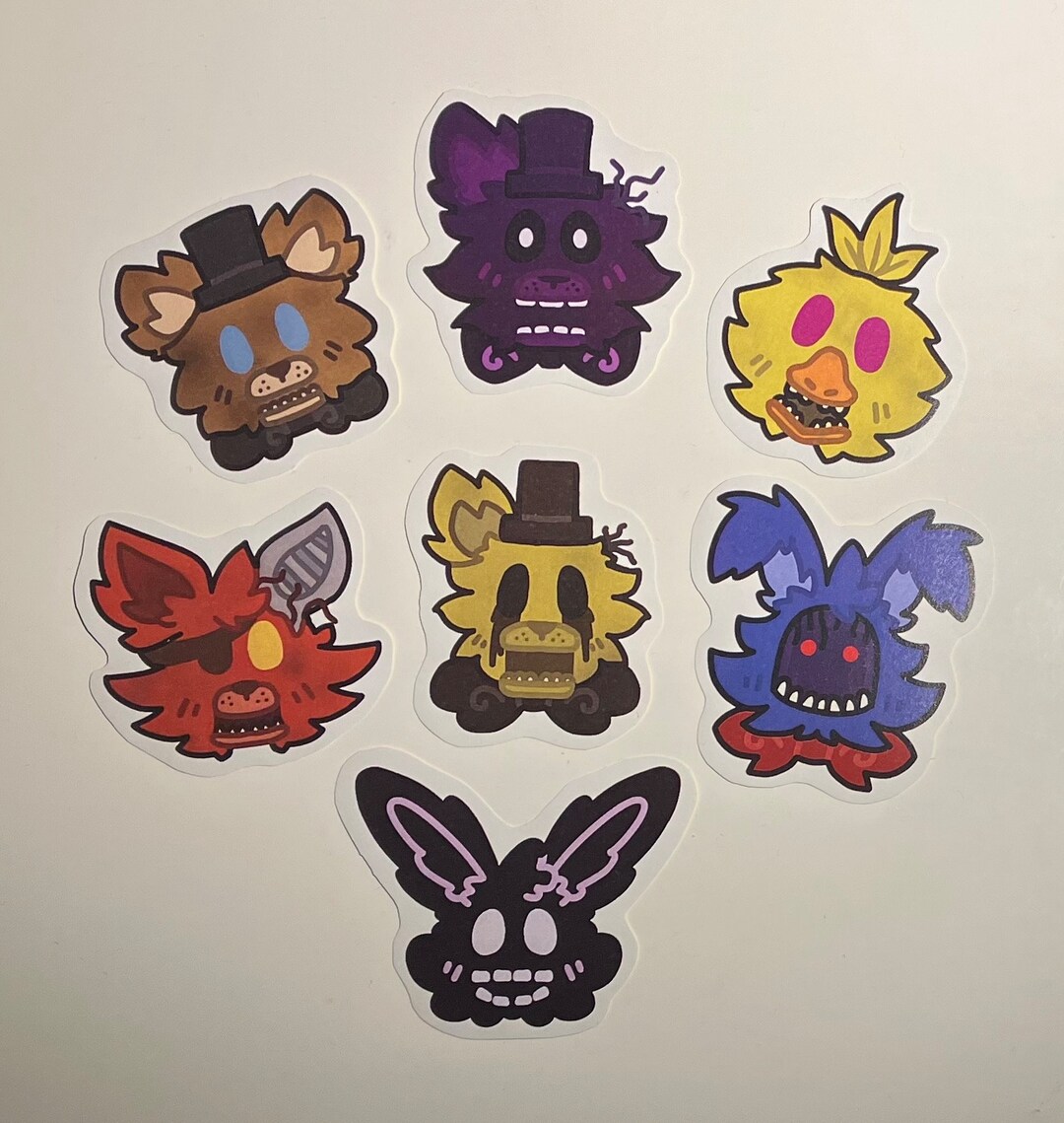 Fnaf 2 Withered Stickers - Etsy UK