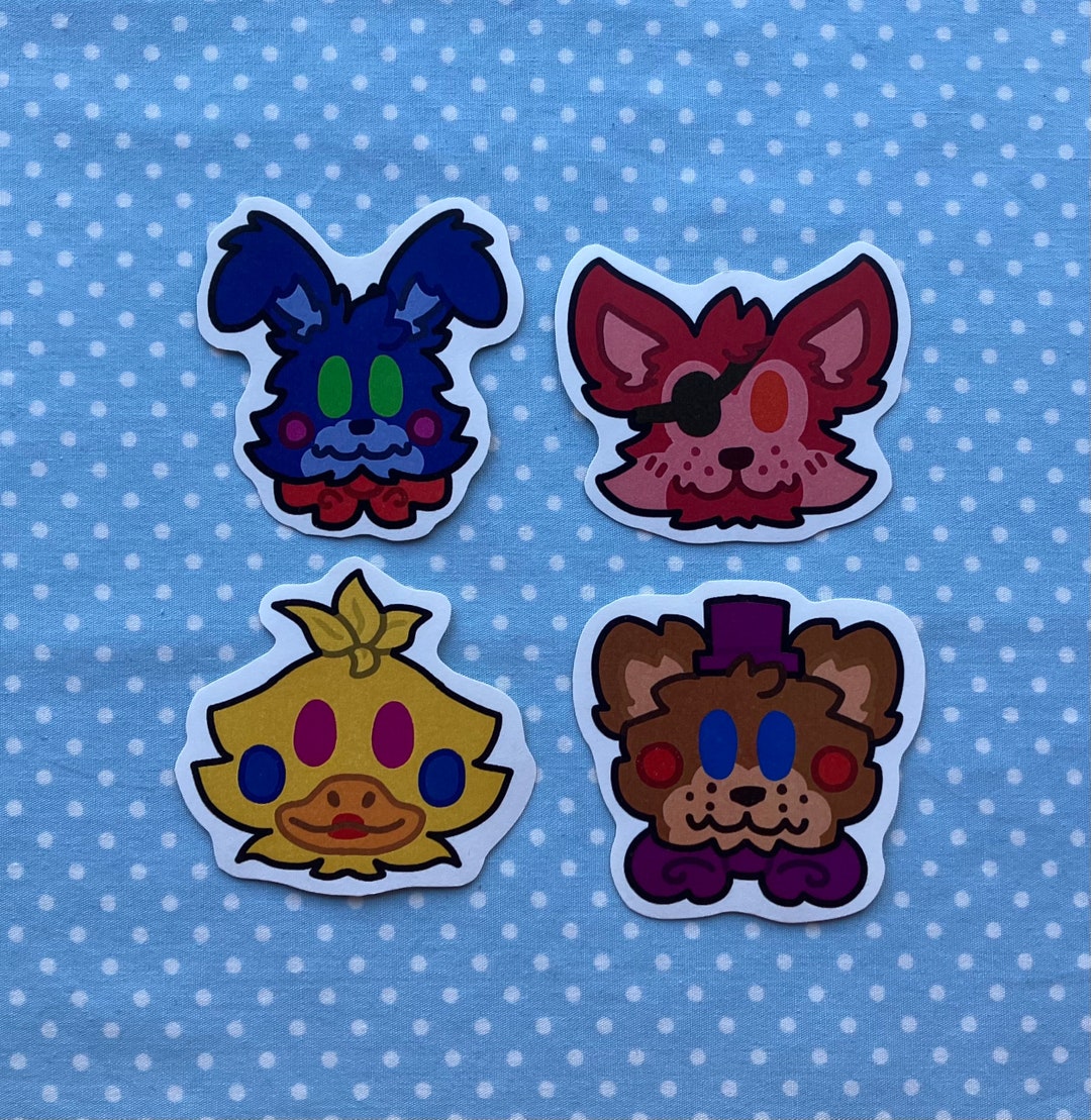 Rockstar Animatronics FNAF Pizza Simulator Stickers - Etsy