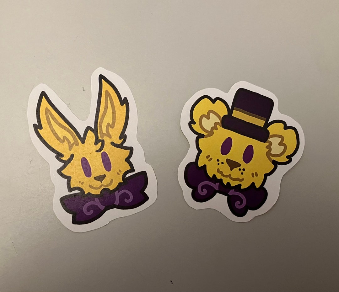 Spring Bonnie and Golden Freddy FNAF Sticker - Etsy UK