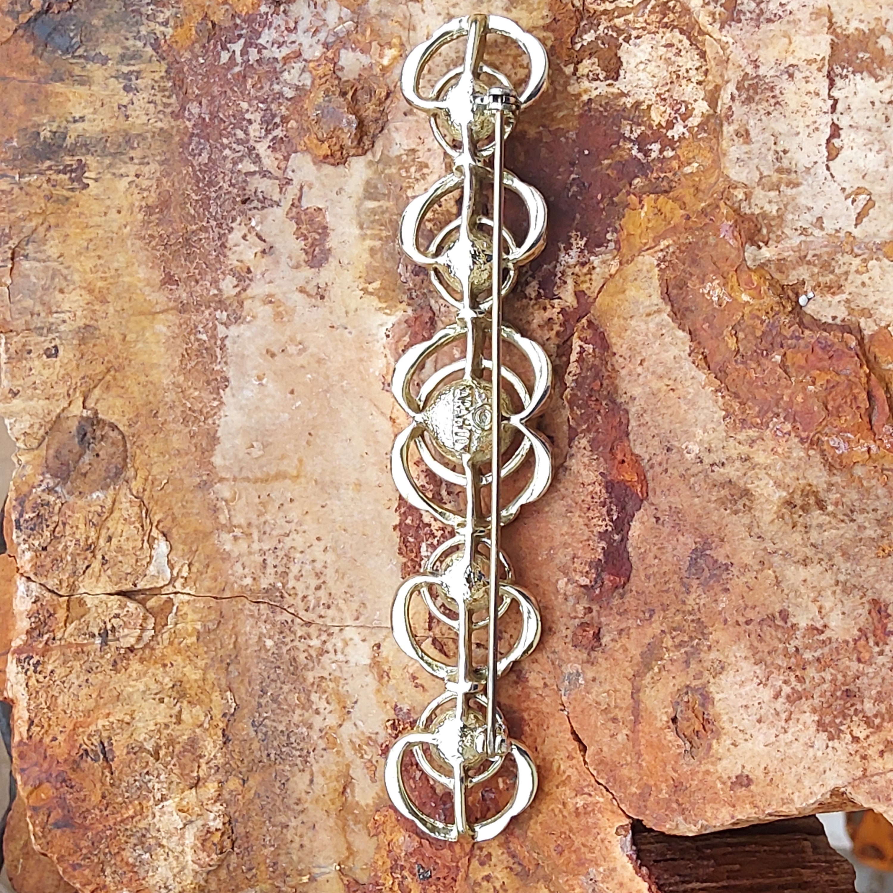 Vintage Sarah Coventry "amber Jet" Bar Brooch - Etsy