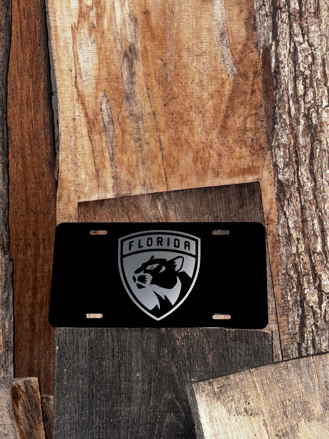 Florida Panthers Aluminum License Plate Laser Etched Car Vehicle Truck ...