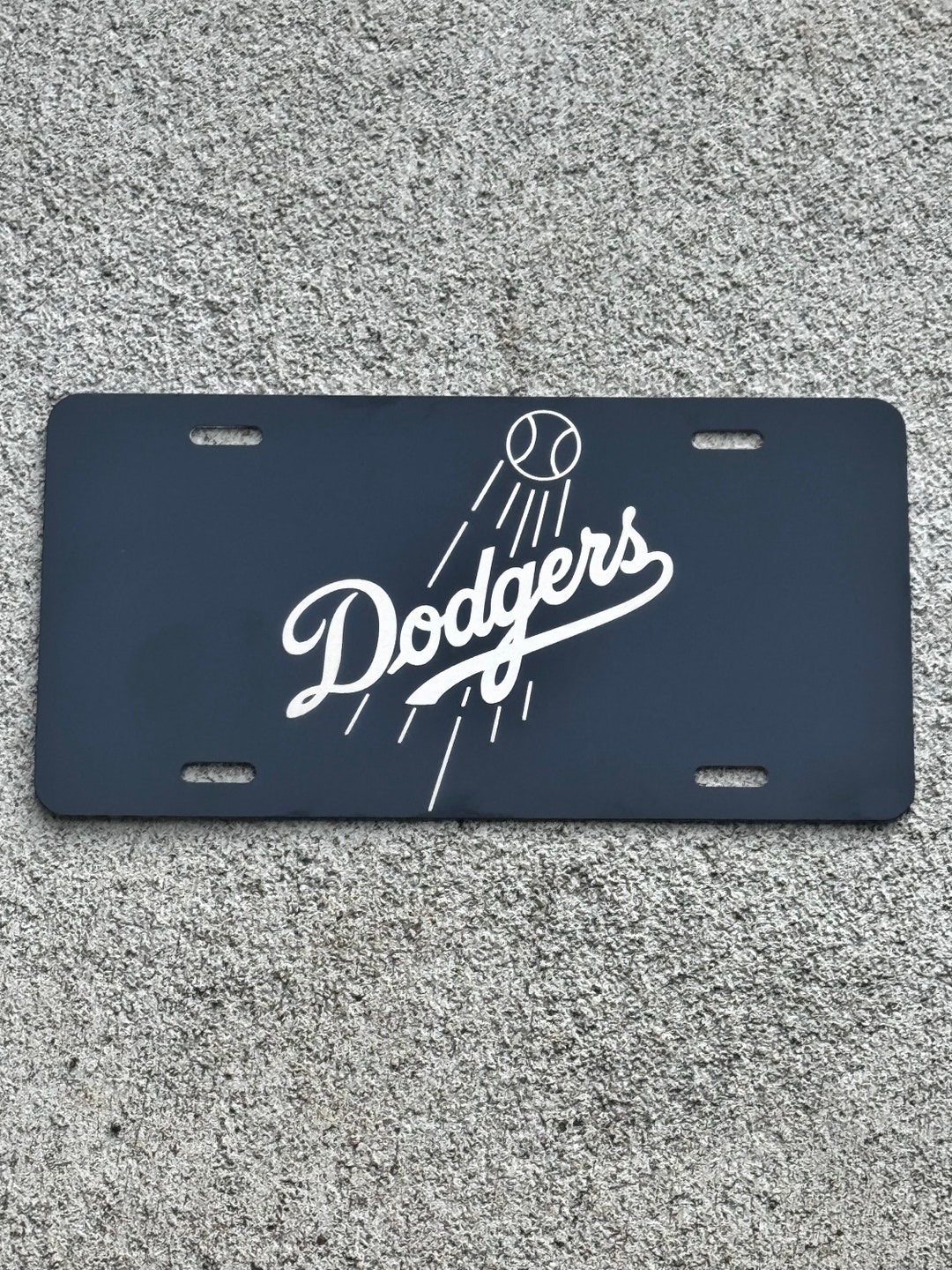 Los Angeles Dodgers © Aluminum License Plate Laser Etched Car Vehicle ...
