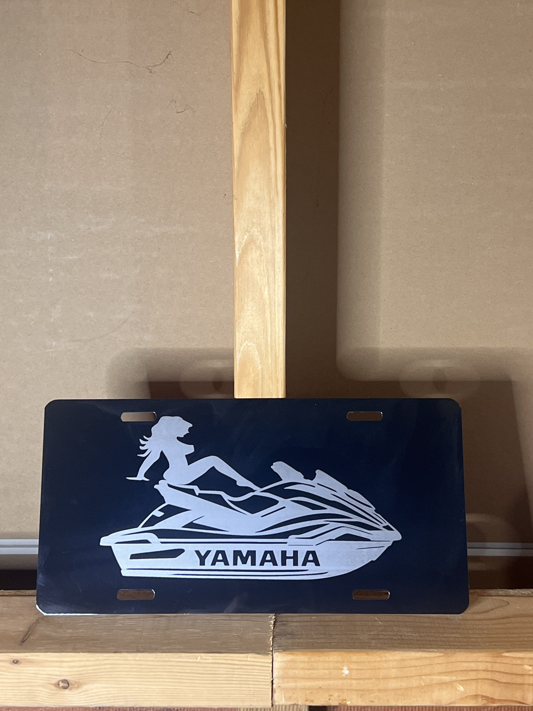 Yamaha Mud Flap Girl Waverunner Jet Ski License Plate Tag - Etsy