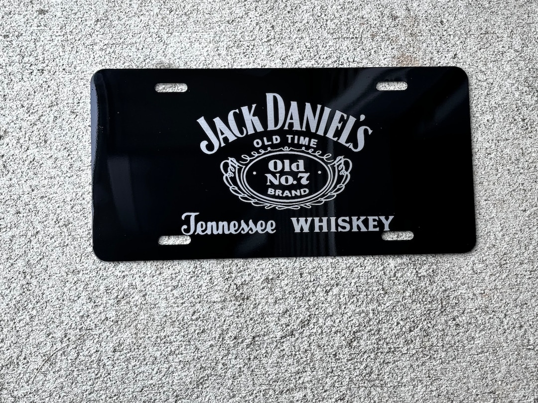 Jack Daniels Tennessee Whiskey Aluminum License Plate Laser Etched Car ...
