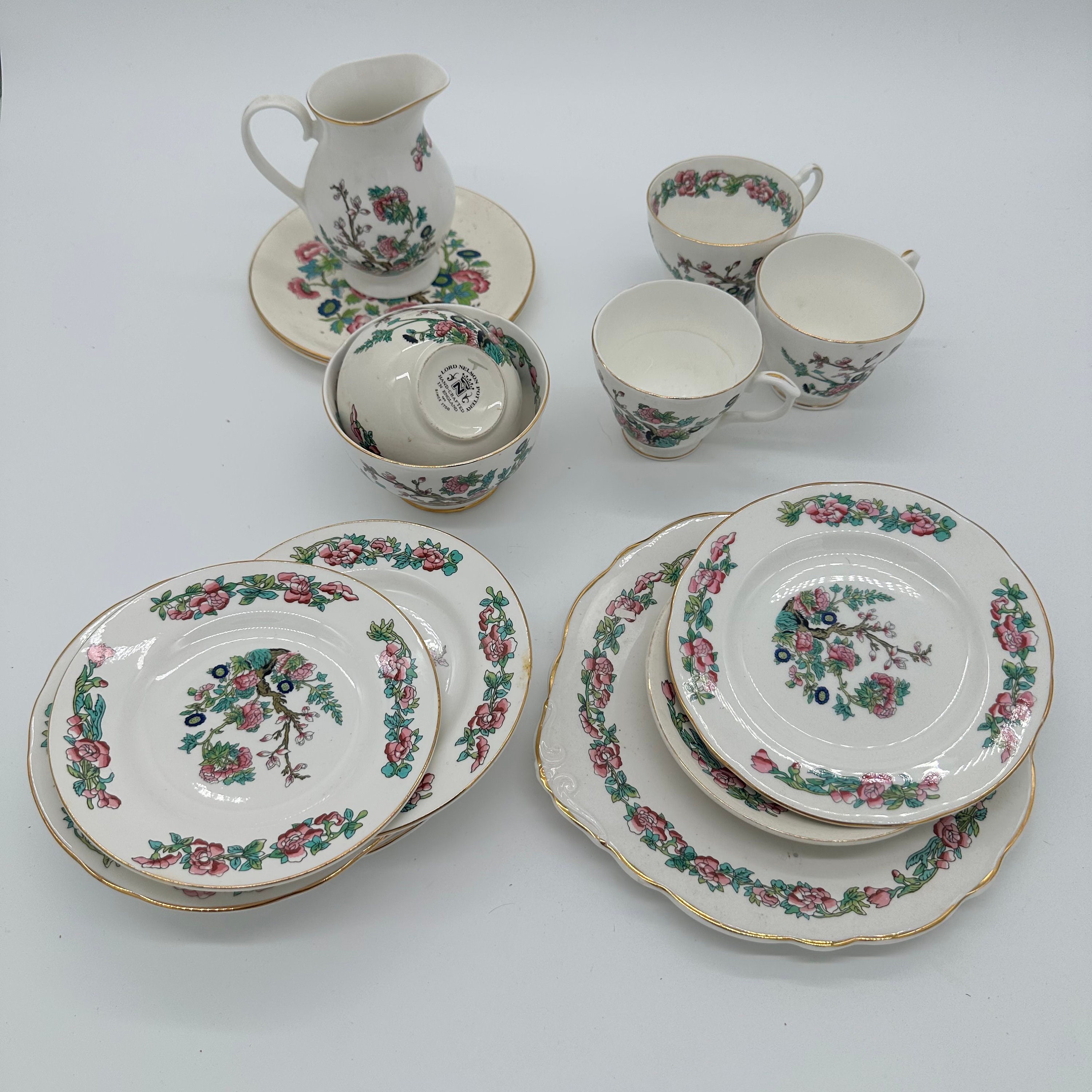 An indian Tree Full Set, a Mayfair China Cup and an Argyle China Saucer ...