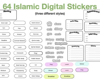 Islamic Digital Stickers, Islamic Stickers, Quran Quotes, Hijab Digital ...