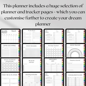 Undated PLR Planner Template, Create and Sell Hyperlinked Digital ...