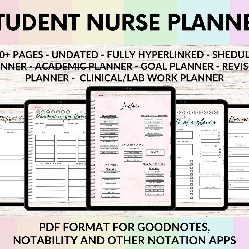 Nurse Student Revision Template - Etsy