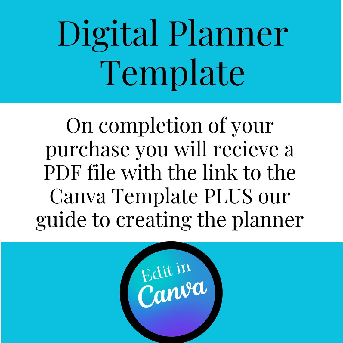 Canva Digital Planner Template, Custom Digital Planner, How to Create ...