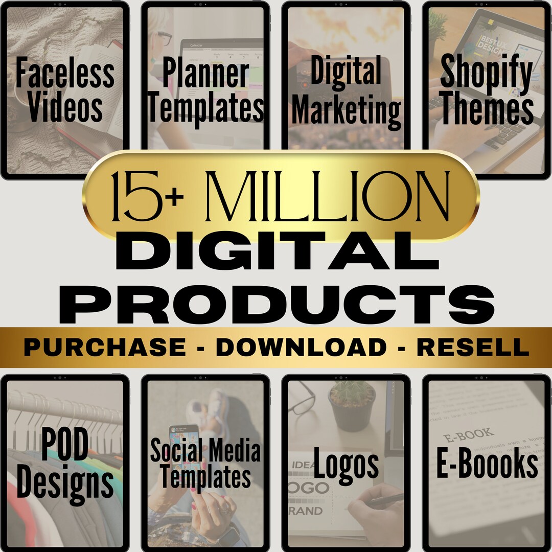 15 Million Resell Digital Products Bundle Ideal for Passive Income ...