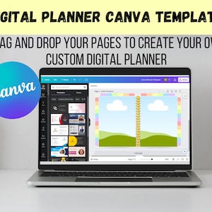 Canva Digital Planner Template, Custom Digital Planner, How to Create ...