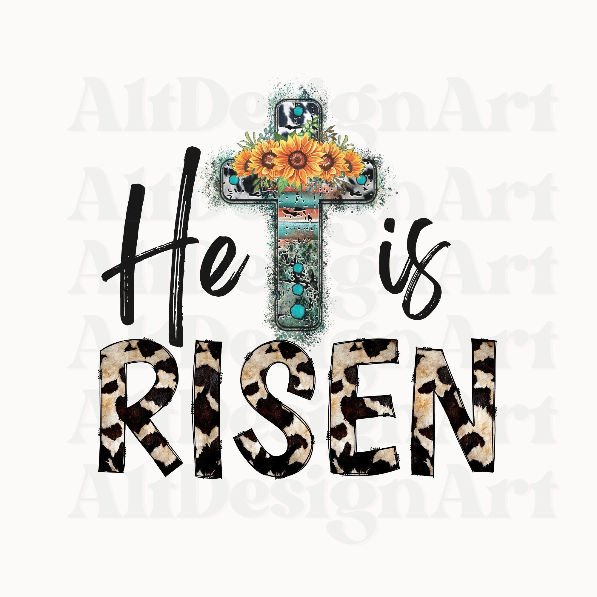 Él Es Png Resucitado Jesús Pascua Png Diseño De Sublimación Etsy México