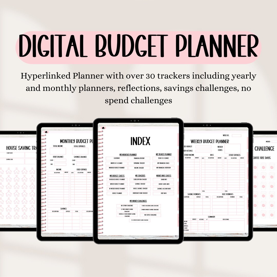 Digital Budget Planner, Finance Tracker, Finance Planner, Digital ...