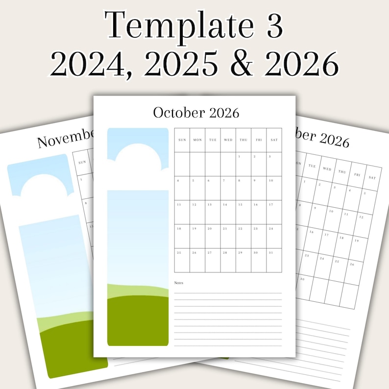 2026-2027 Photo Calendar Canva Template Bundle (digital Download) - Etsy