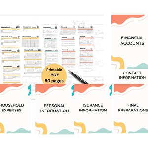 Emergency Binder Printable and Fillable, in Case of Emergency Printable ...