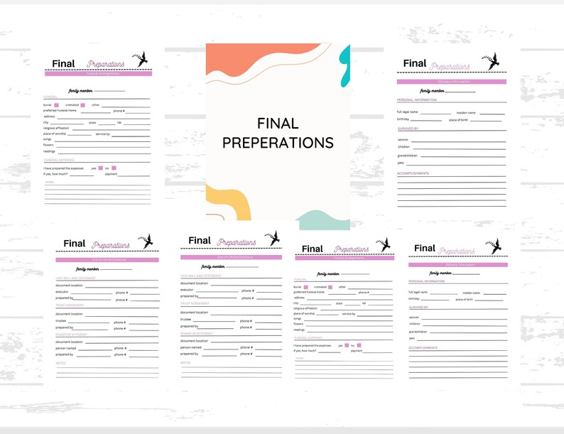 Emergency Binder Printable and Fillable in Case of Emergency - Etsy