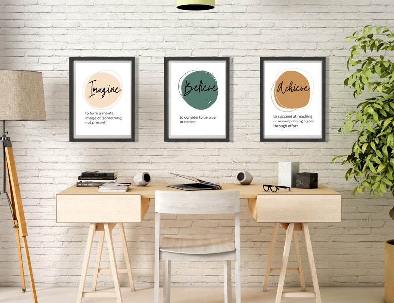 Inspirational Workplace Art, Motivational Office Wall Art, Wall Art ...