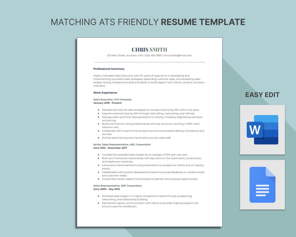 Professional Bio Template: Executive Profile Slide (powerpoint & Google ...