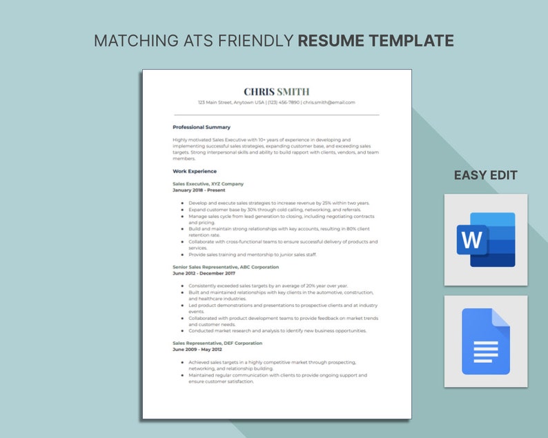 Professional Bio Template: Executive Profile Slide (powerpoint & Google ...