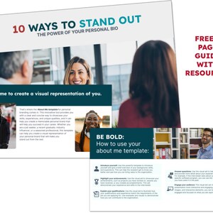 Professional Bio Template: One-page Career Summary (powerpoint & Google ...