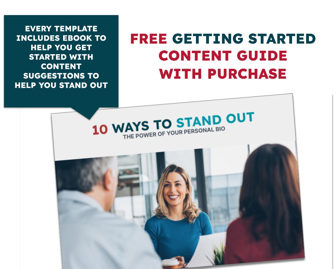 Professional Bio Interview Presentation Career About Me Template Resume ...