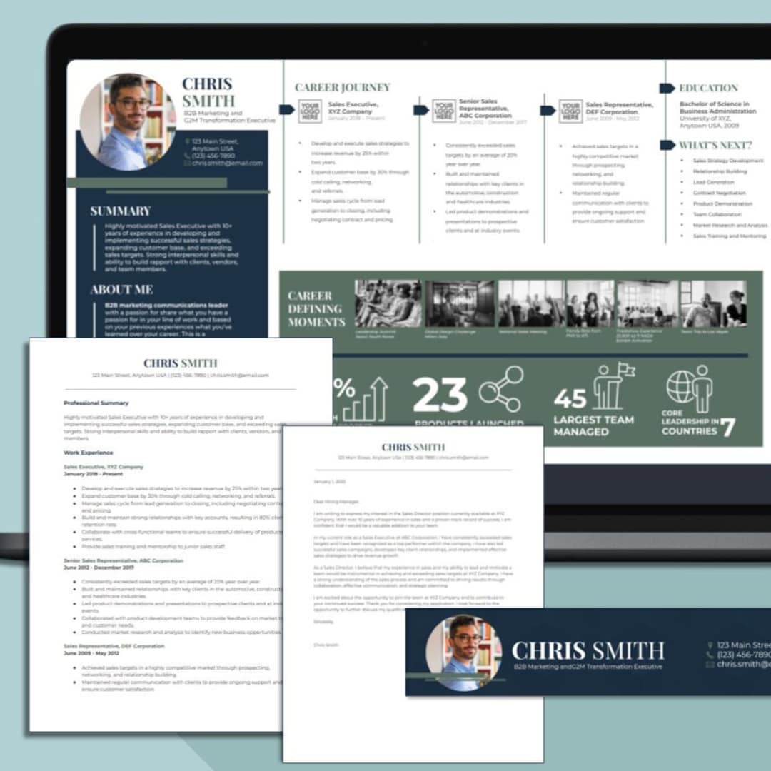 Job Search Bundle: Resume, Cover Letter & Interview Guide (digital) - Etsy