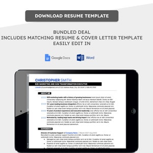 Professional Bio Template: One-page Career Summary (powerpoint & Google ...