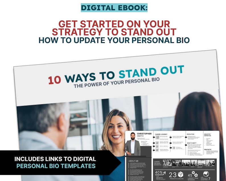 Professional Bio Template: Executive Profile Slide (powerpoint & Google ...