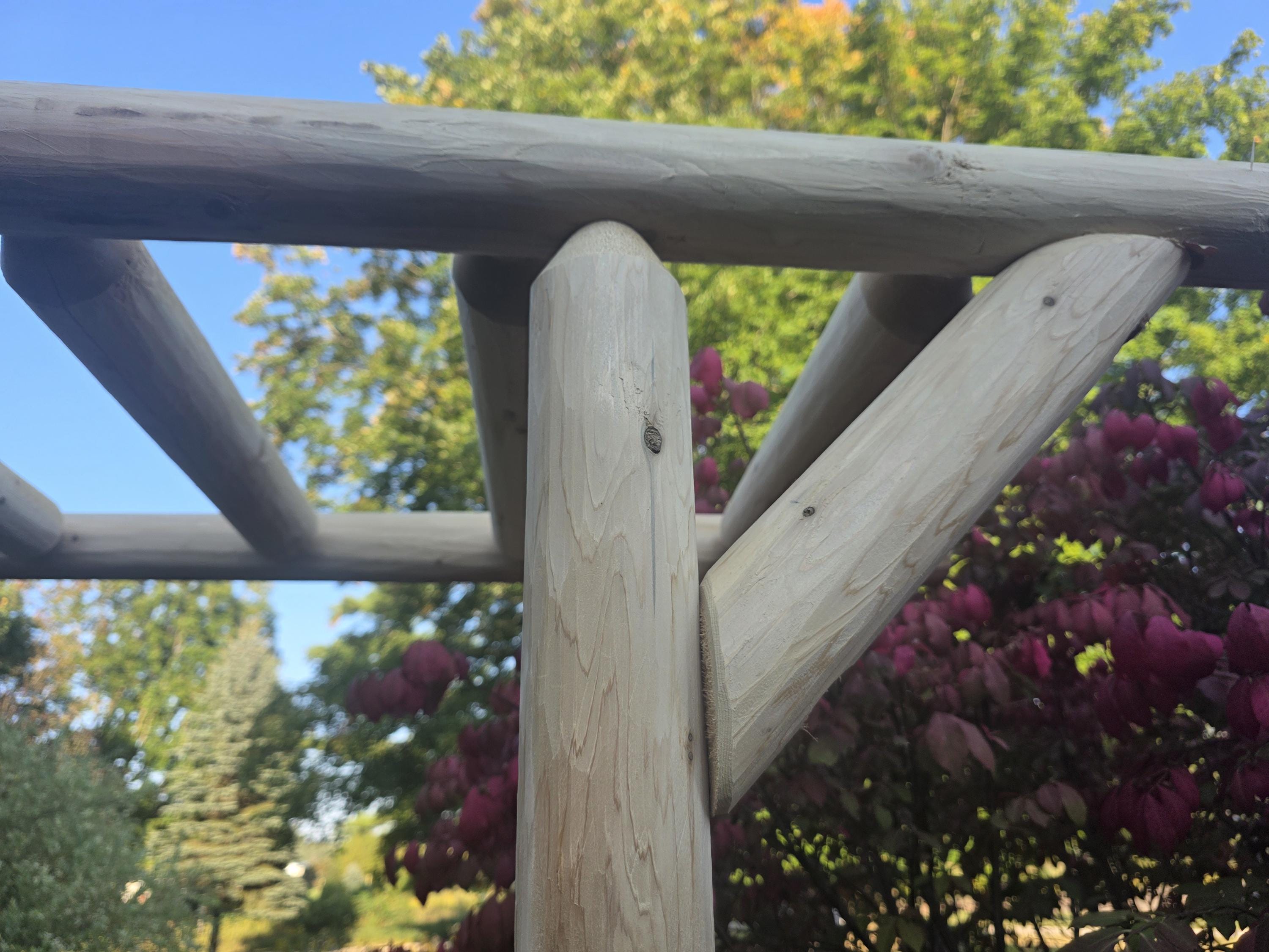 Cedar Rustic Log Arbor - Etsy