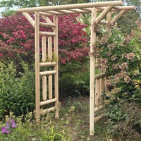 Cedar Rustic Log Arbor - Etsy