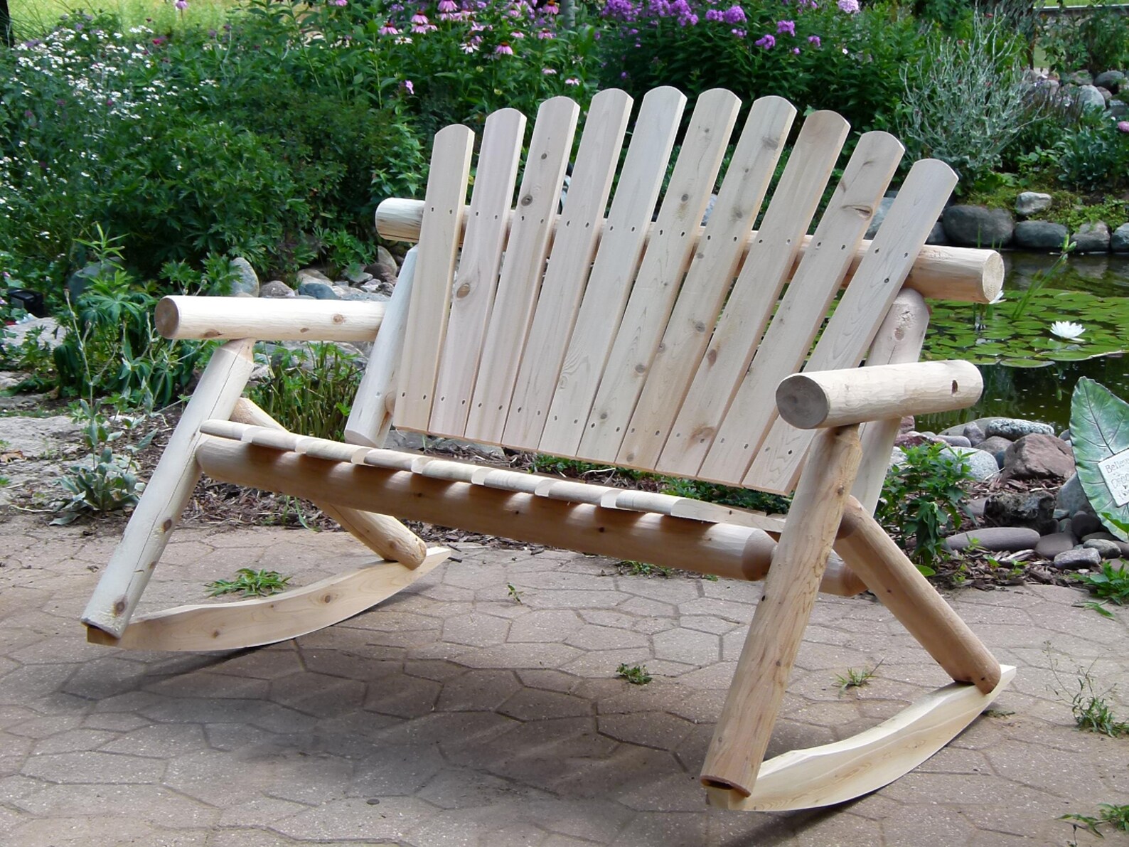 Rustic Cabin Log Bench: Handcrafted Cedar Farmhouse Seating - Etsy