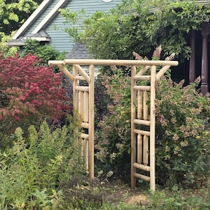 Cedar Rustic Log Arbor - Etsy