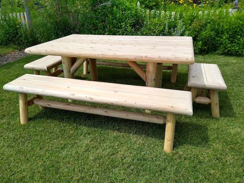 Custom-made Rustic Picnic Table Perfect for Outdoor Dining - Etsy