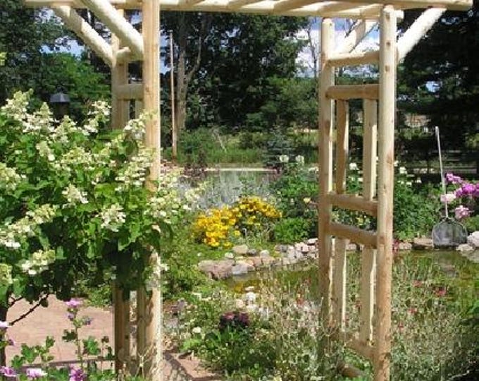 Cedar Rustic Log Arbor - Etsy