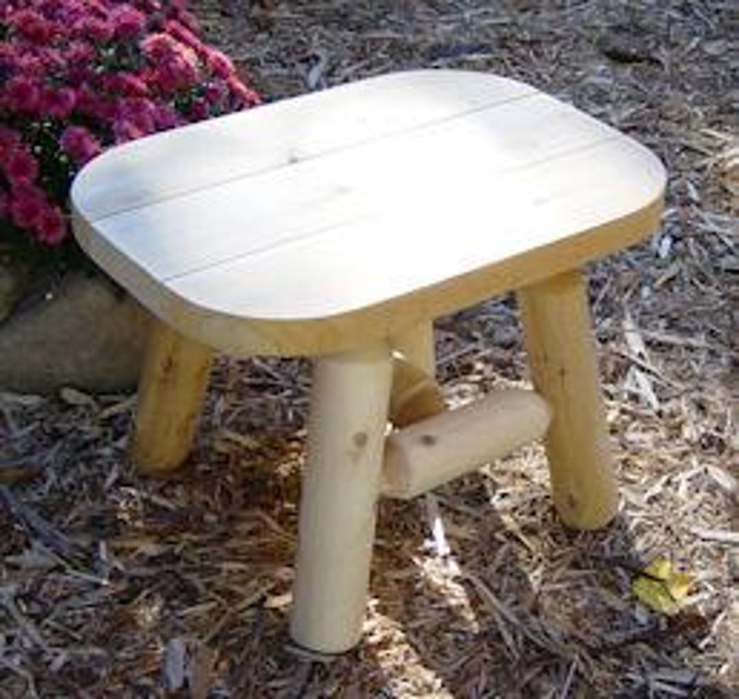 Wood Accent Stool, Wood Plant Stand, Accent Table, End Table - Etsy