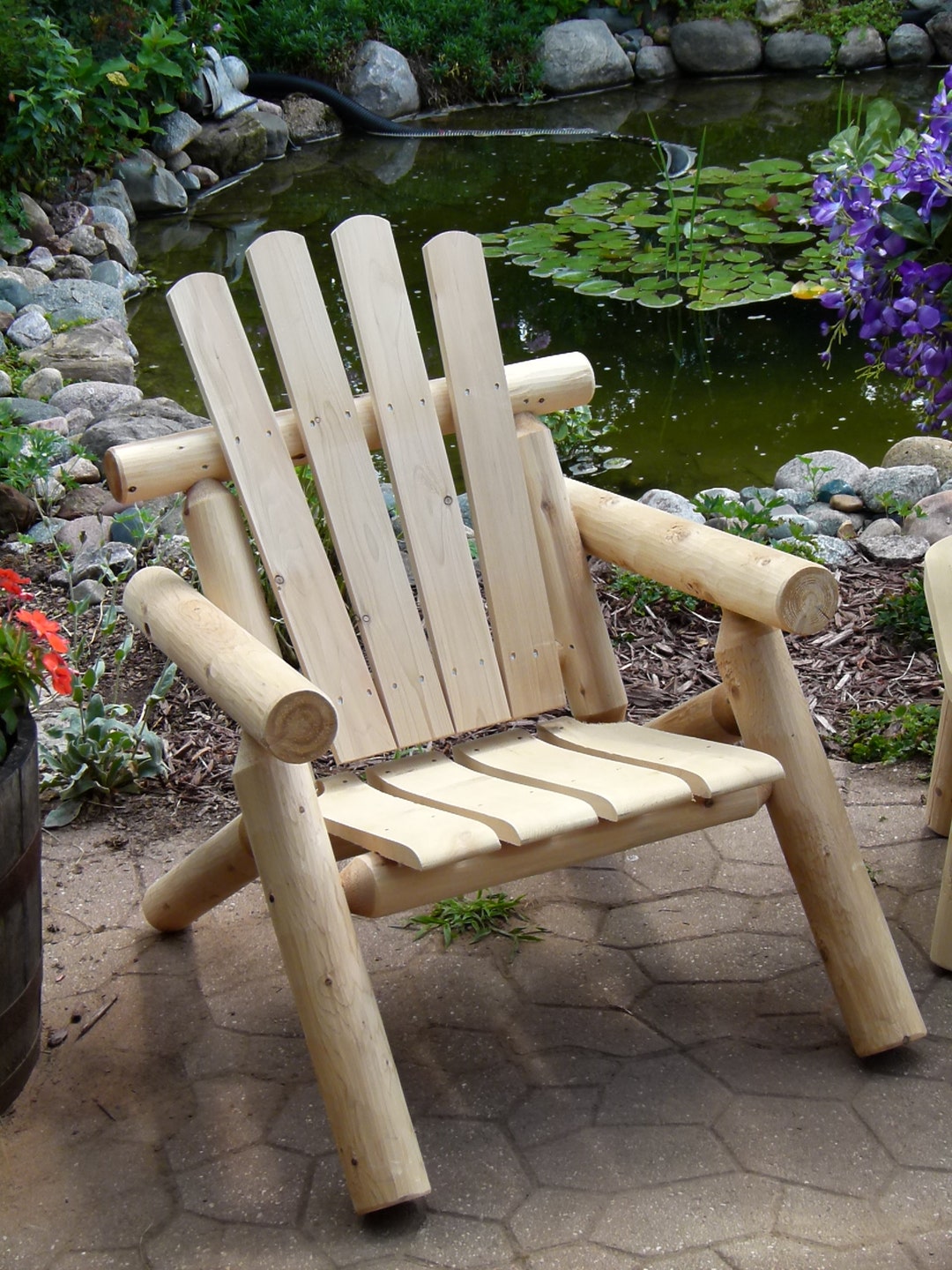 Handmade Cedar Lounge Chair Bench: Farmhouse Porch Decor - Etsy