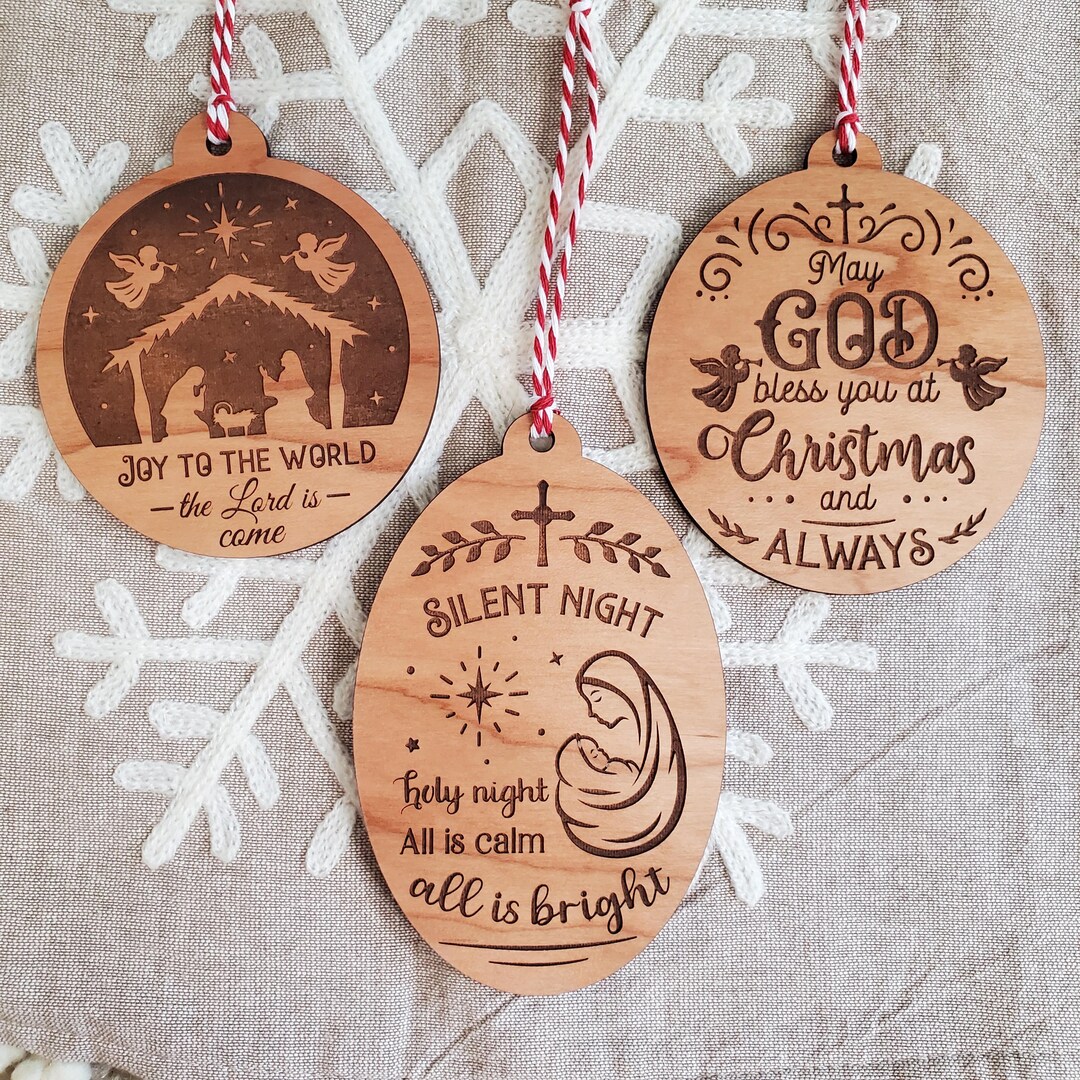 Religious Christmas Ornaments Christian Ornament Holiday Decor Stocking ...