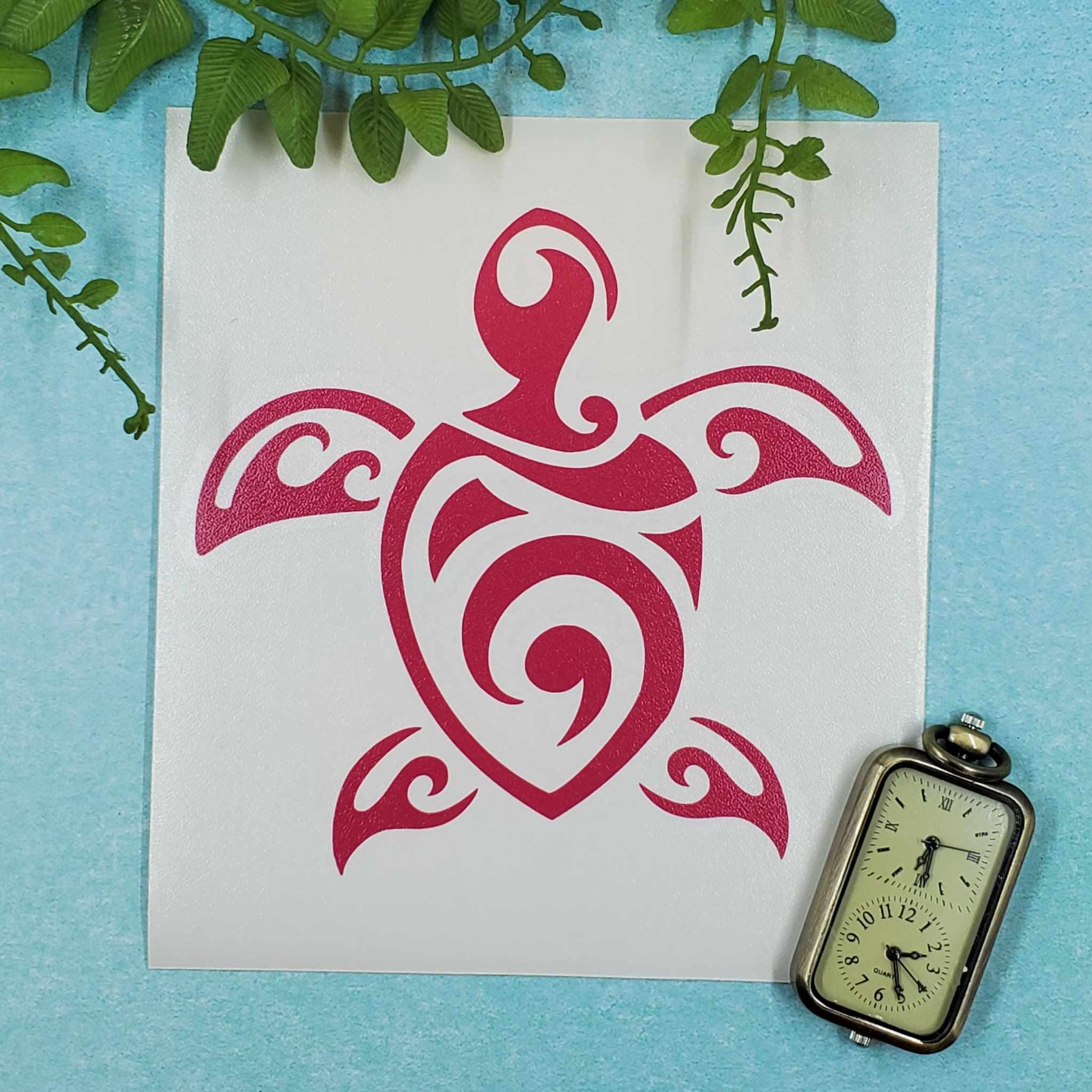 Hawaiian Turtle Car Sticker Vinyl Decal Sea Turtle Decal for Water ...