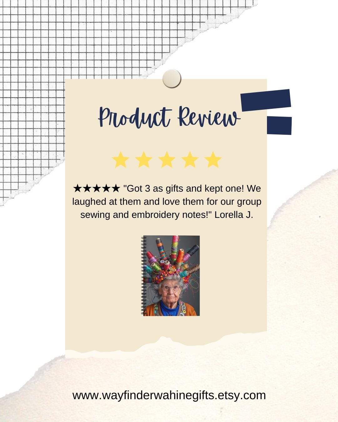 Women in Threads Spiral Notebook: Ruled Line Journal for Sewing ...