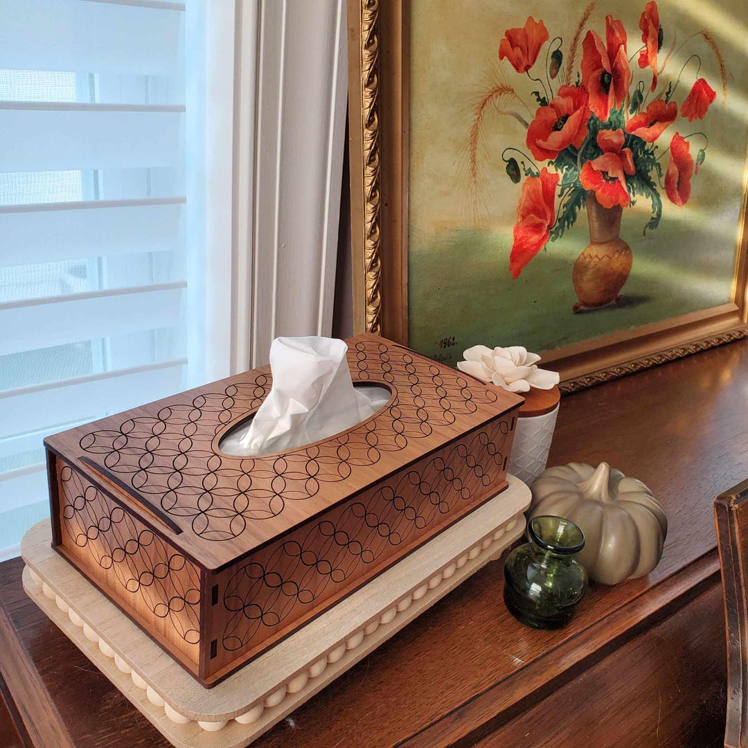 Asian Textile Inspired Tissue Box Cover Housewarming Gift Home Office ...