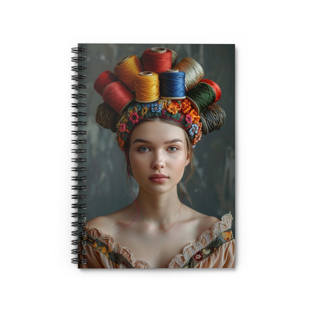Women in Threads Spiral Notebook Ruled Lines Journal for Sewist Quilter ...