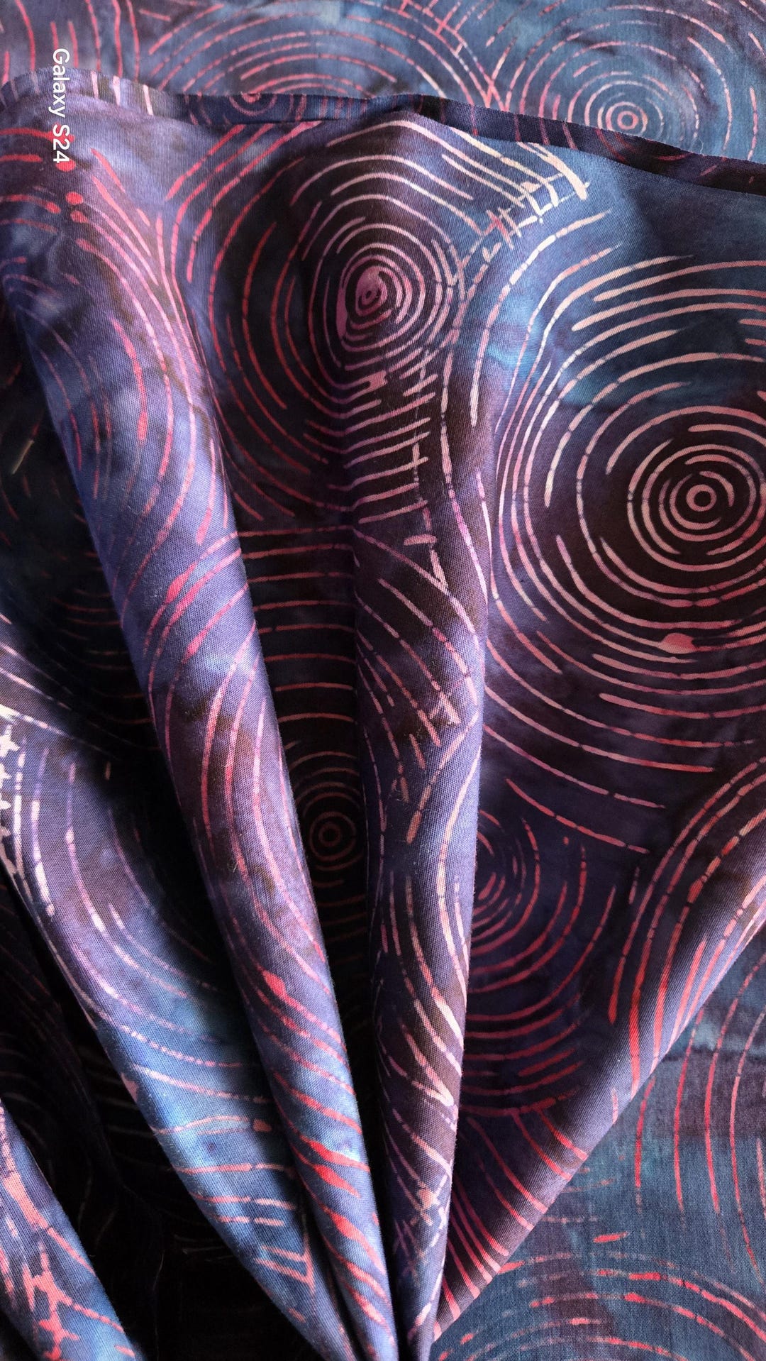 Amethyst Batik Quilting Fabric: Interstellar Lunn Studios Cotton, EOB ...