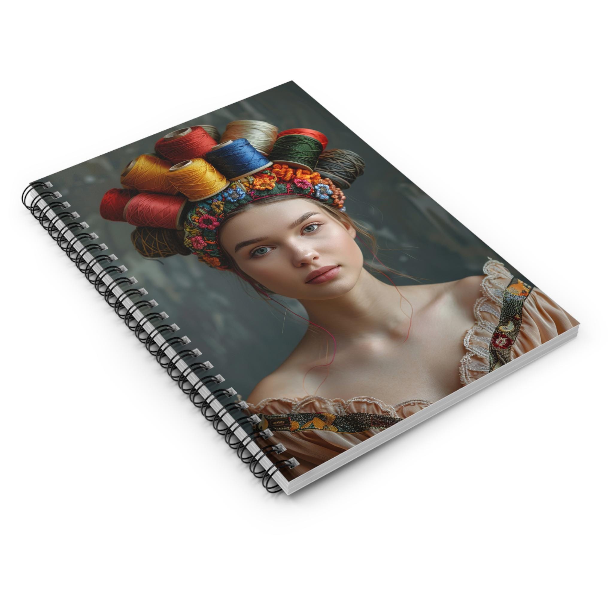 Women in Threads Spiral Notebook Ruled Lines Journal for Sewist Quilter ...