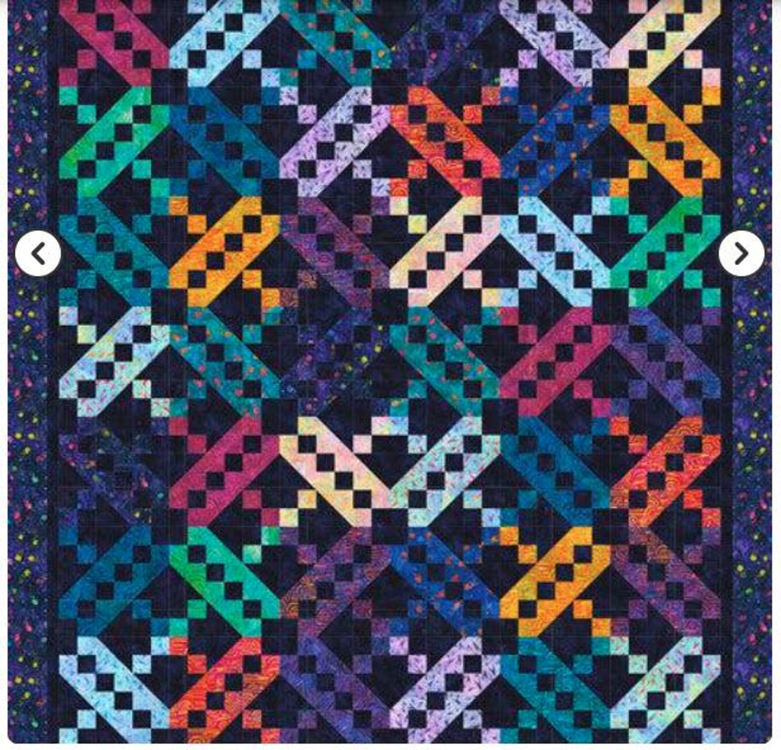 Amethyst Batik Quilting Fabric: Interstellar Lunn Studios Cotton, EOB ...